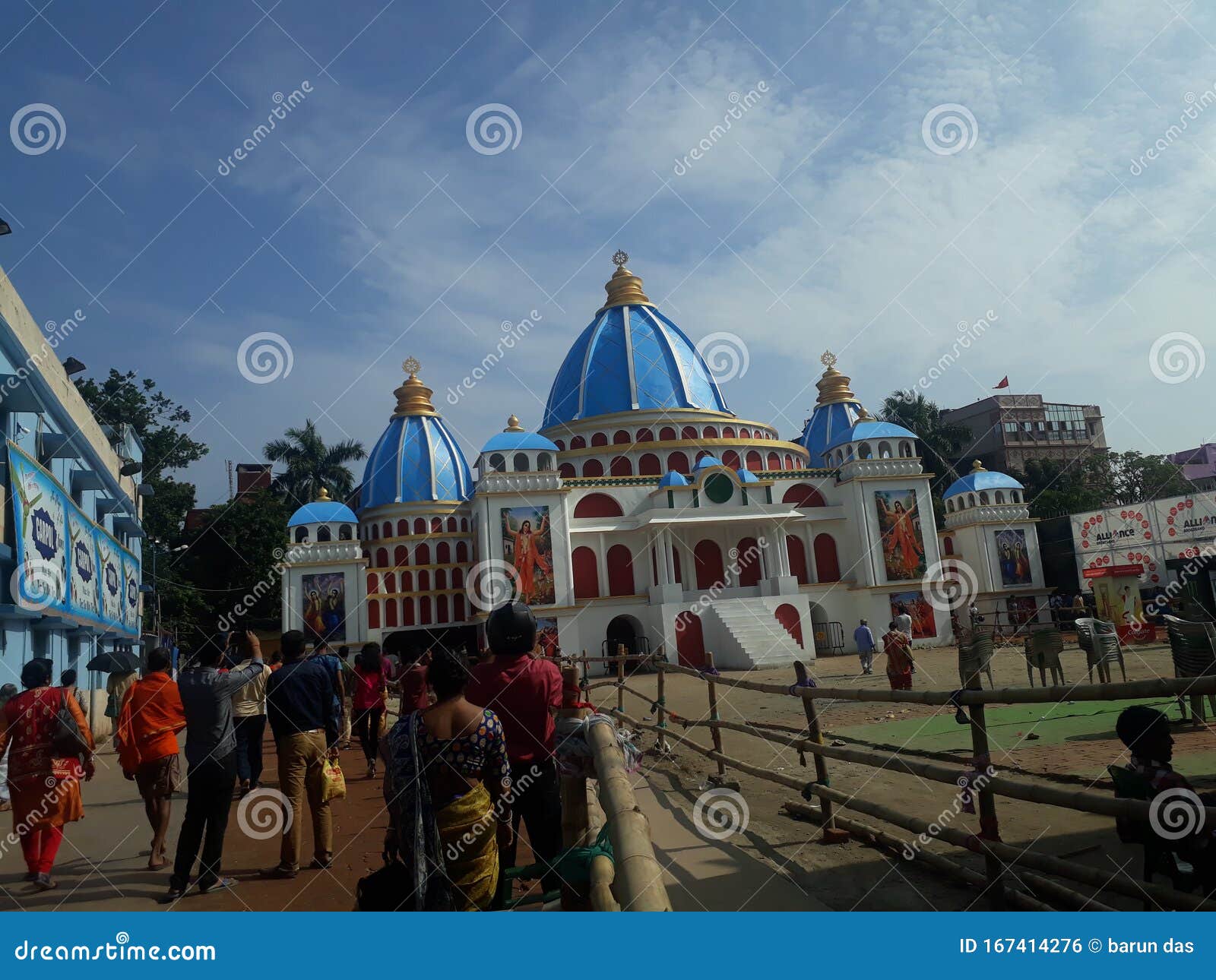 Puja Pandle In Durga Puja In Kolkata Editorial Image | CartoonDealer ...