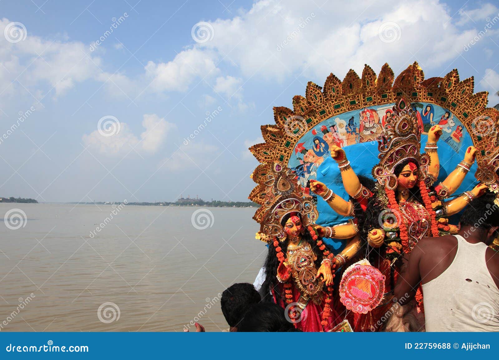 Pujafestival van Durga redactionele stock foto. Image of mensen - 22759688