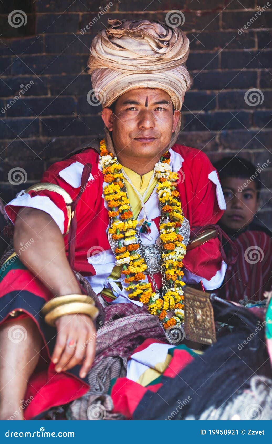 Pujari in Bhaktapur editorial photo. Image of india, guru - 19958921