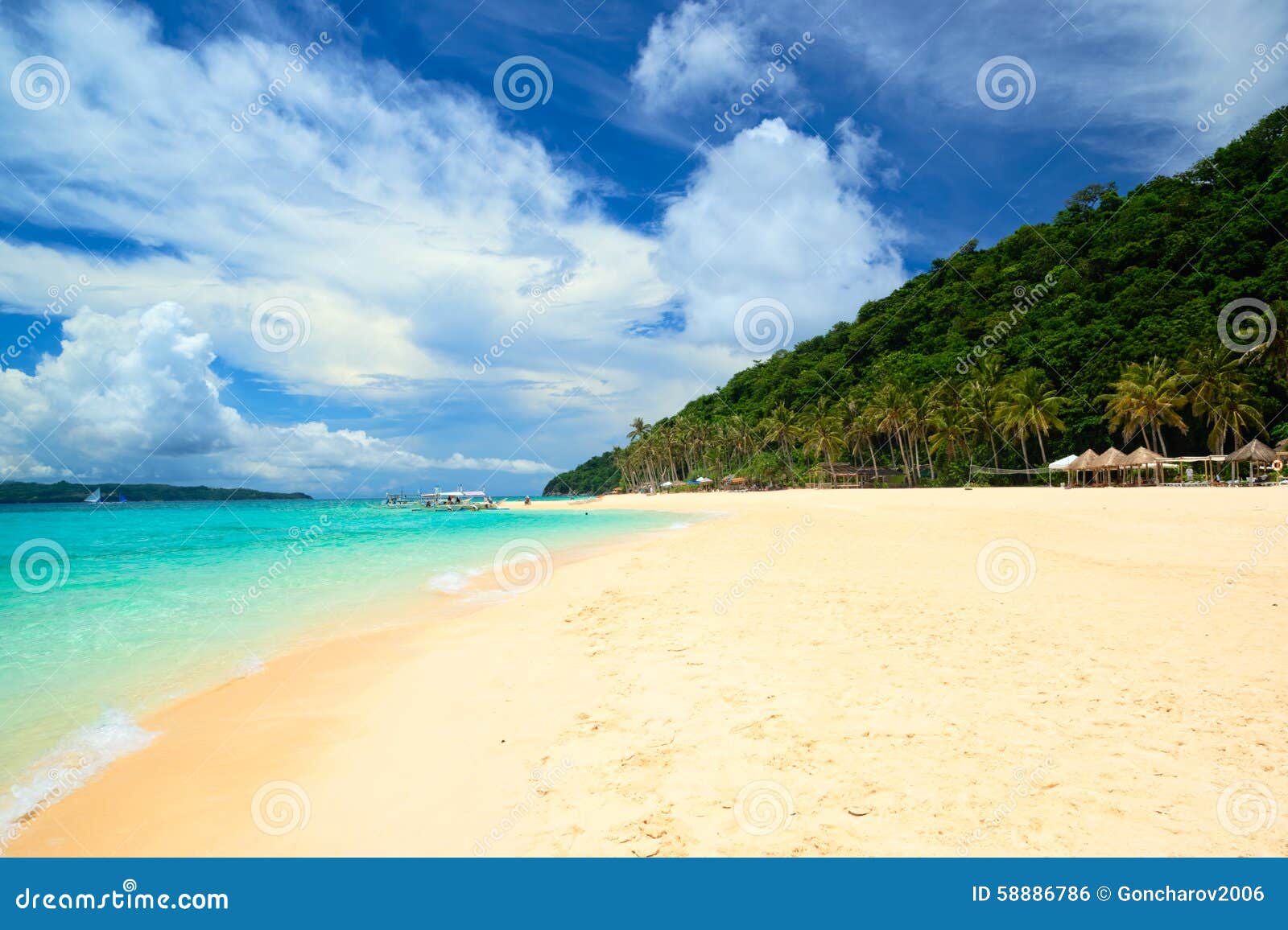 Puka Beach of Boracay Island, Philippines Editorial Photo - Image of ...