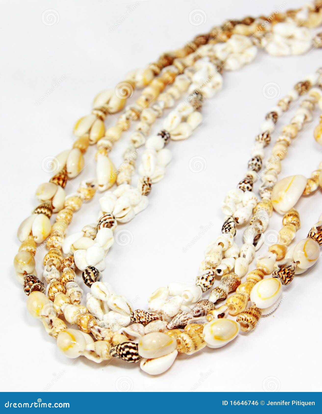 Puka Lei stock photo. Image of accessory, white, hawaiian - 16646746