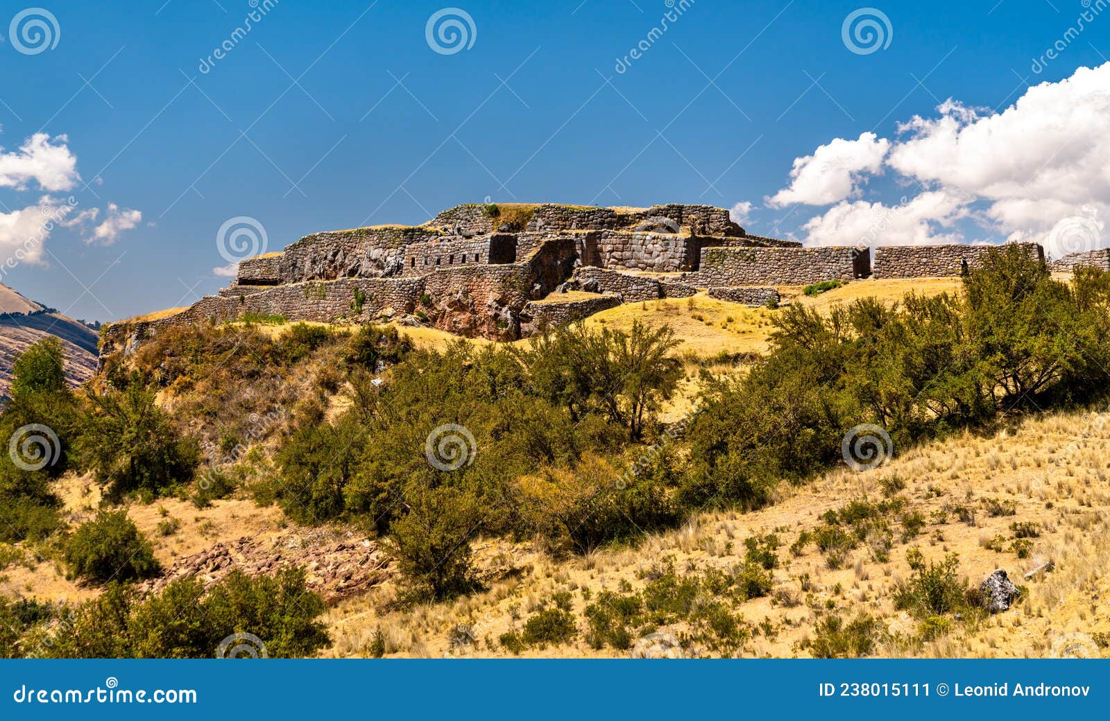 Puka Pukara Inca Fortress Cusco Peru Stock Photo | CartoonDealer.com ...