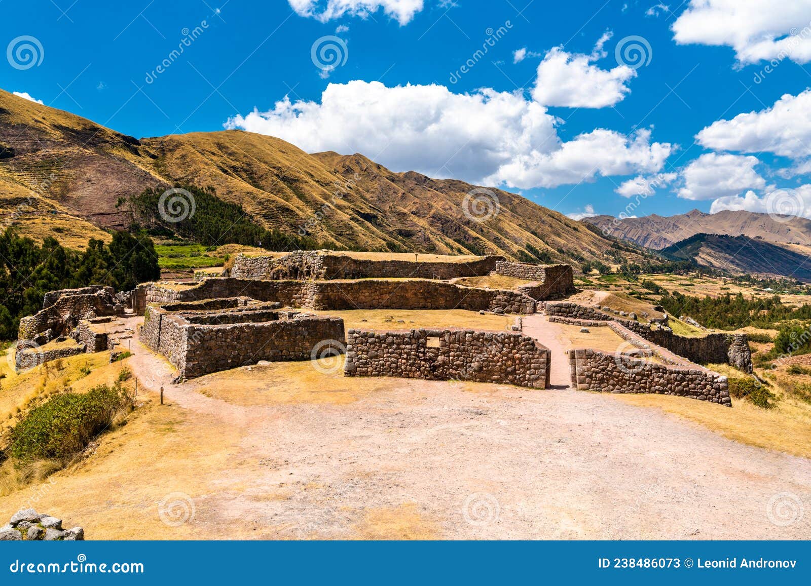 Puka Pukara Fortress in Cusco, Peru Stock Image - Image of landmark ...