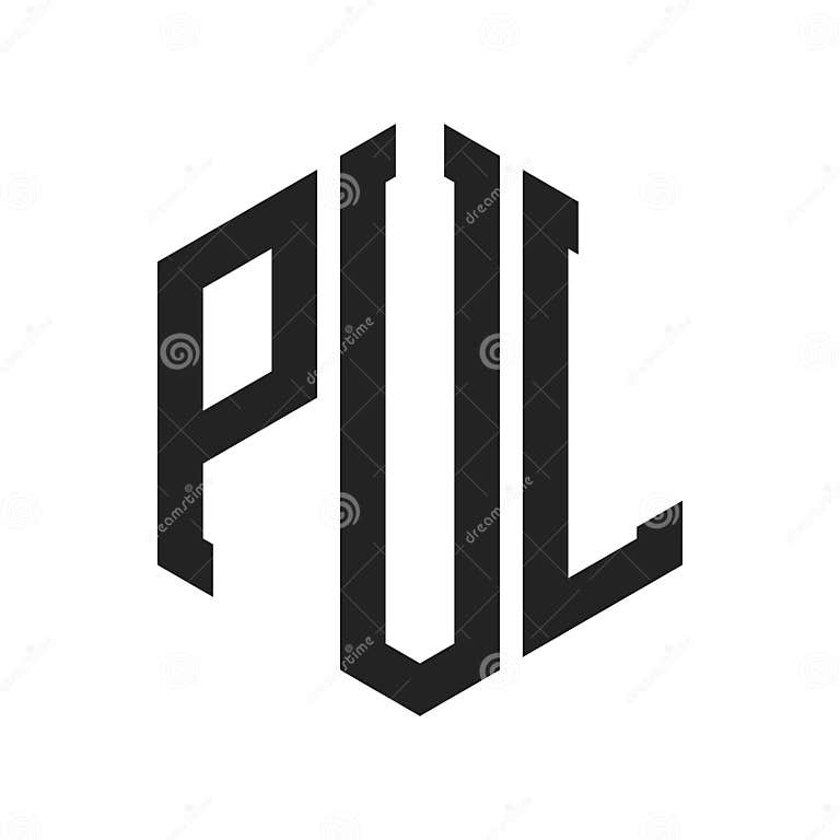 PUL Logo Design. Initial Letter PUL Monogram Logo Using Hexagon Shape ...