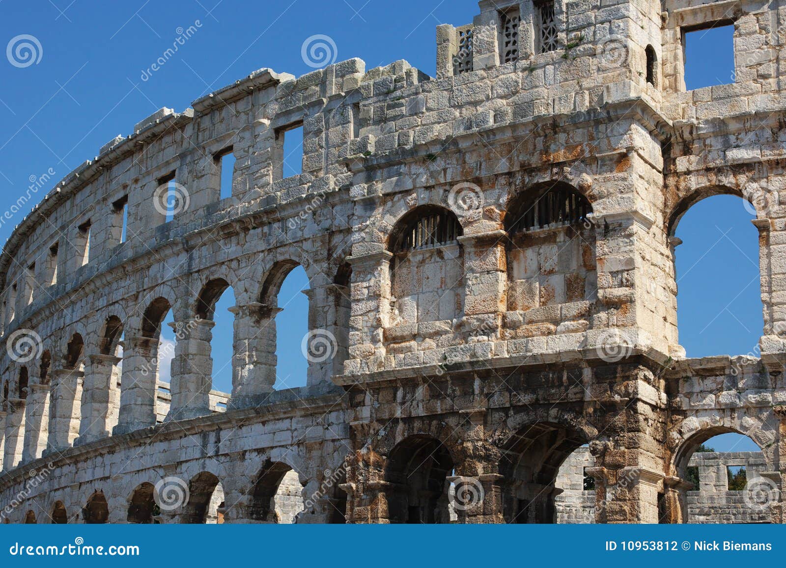 Pula Arena, Croatia stock photo. Image of istria, travel - 10953812
