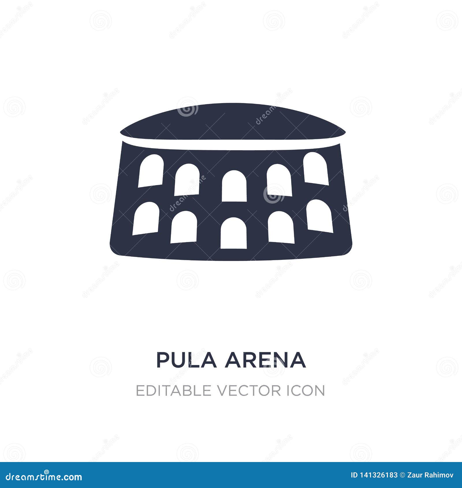 Pula Arena Icon On White Background. Simple Element Illustration From ...