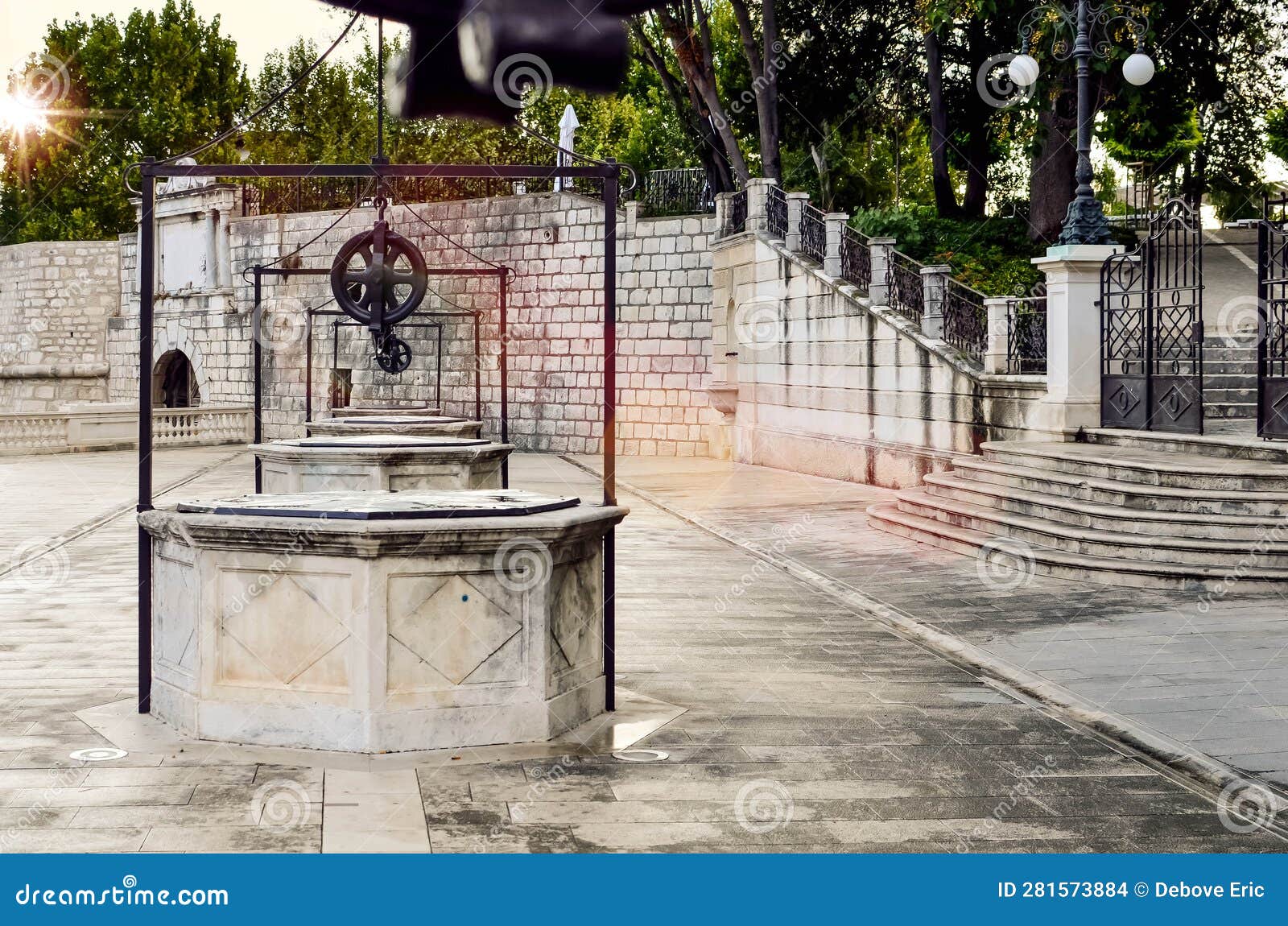 Pula and Its Famous Monuments and Historical Remains Roman Stock Photo ...