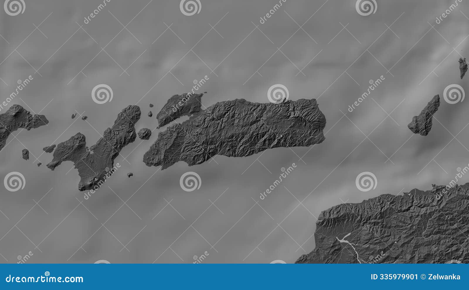 Pulau Alor. Indonesia. Bilevel Stock Illustration - Illustration of ...