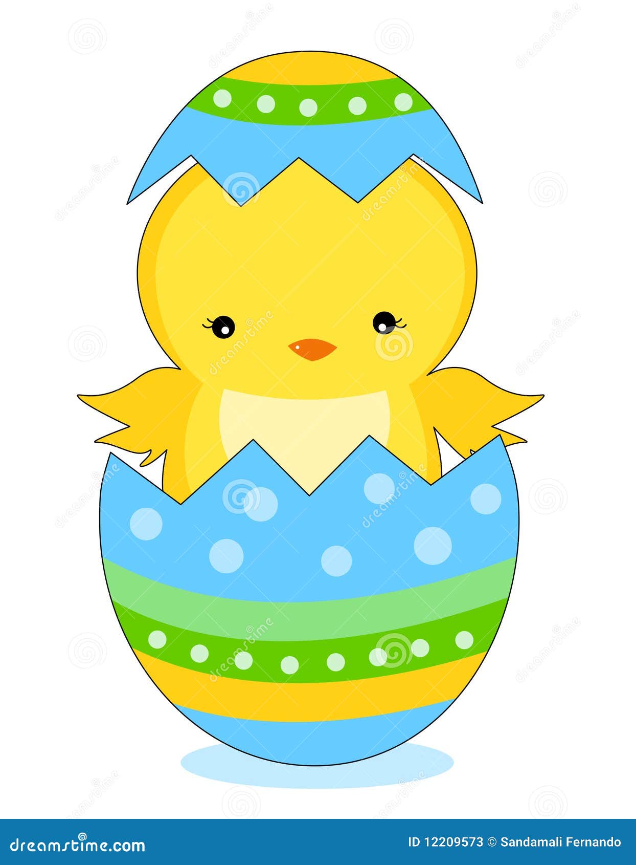 Pulcino di Pasqua illustrazione vettoriale. Illustrazione di uova ...