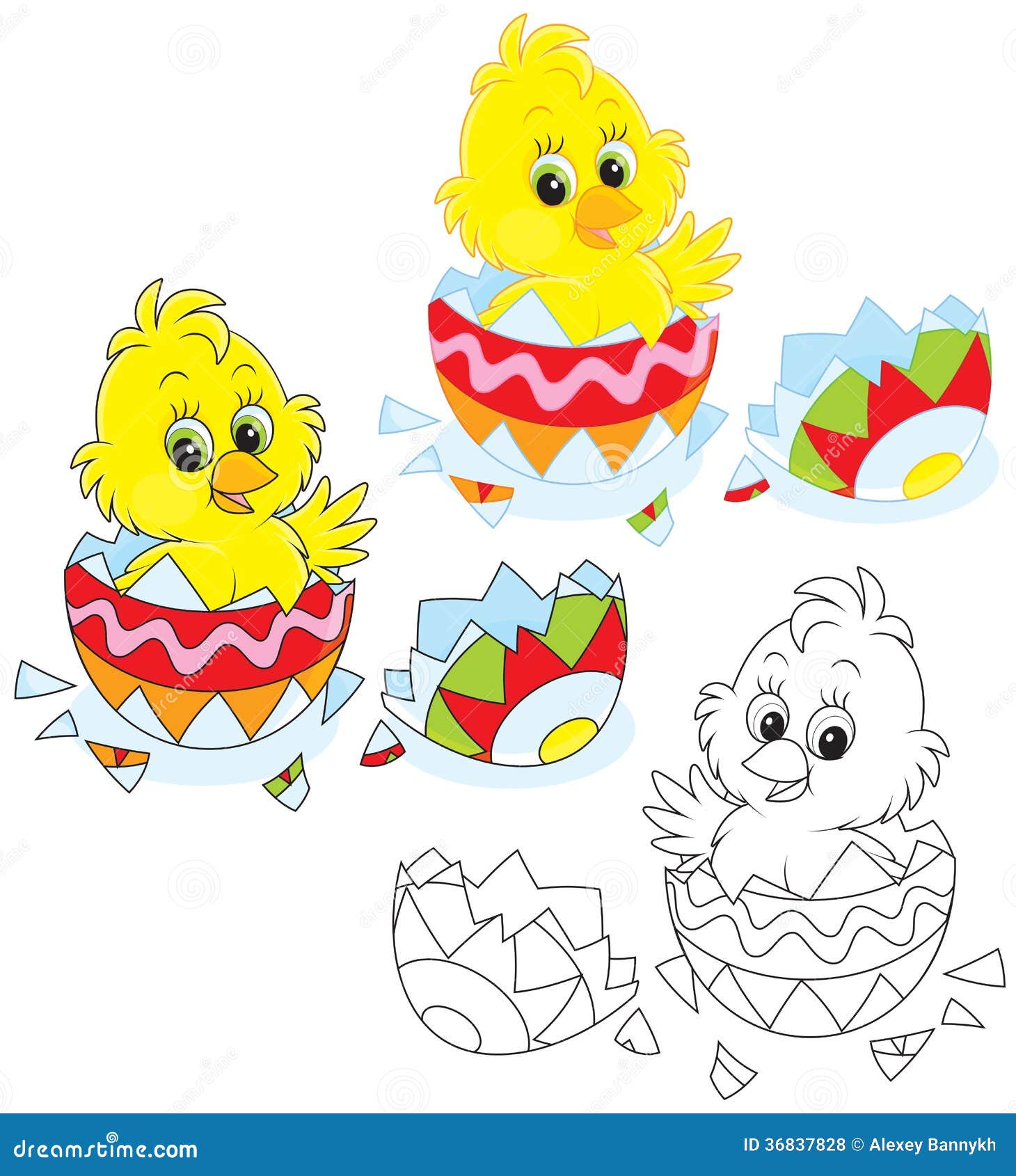 Pulcino di Pasqua illustrazione vettoriale. Illustrazione di pasquale ...