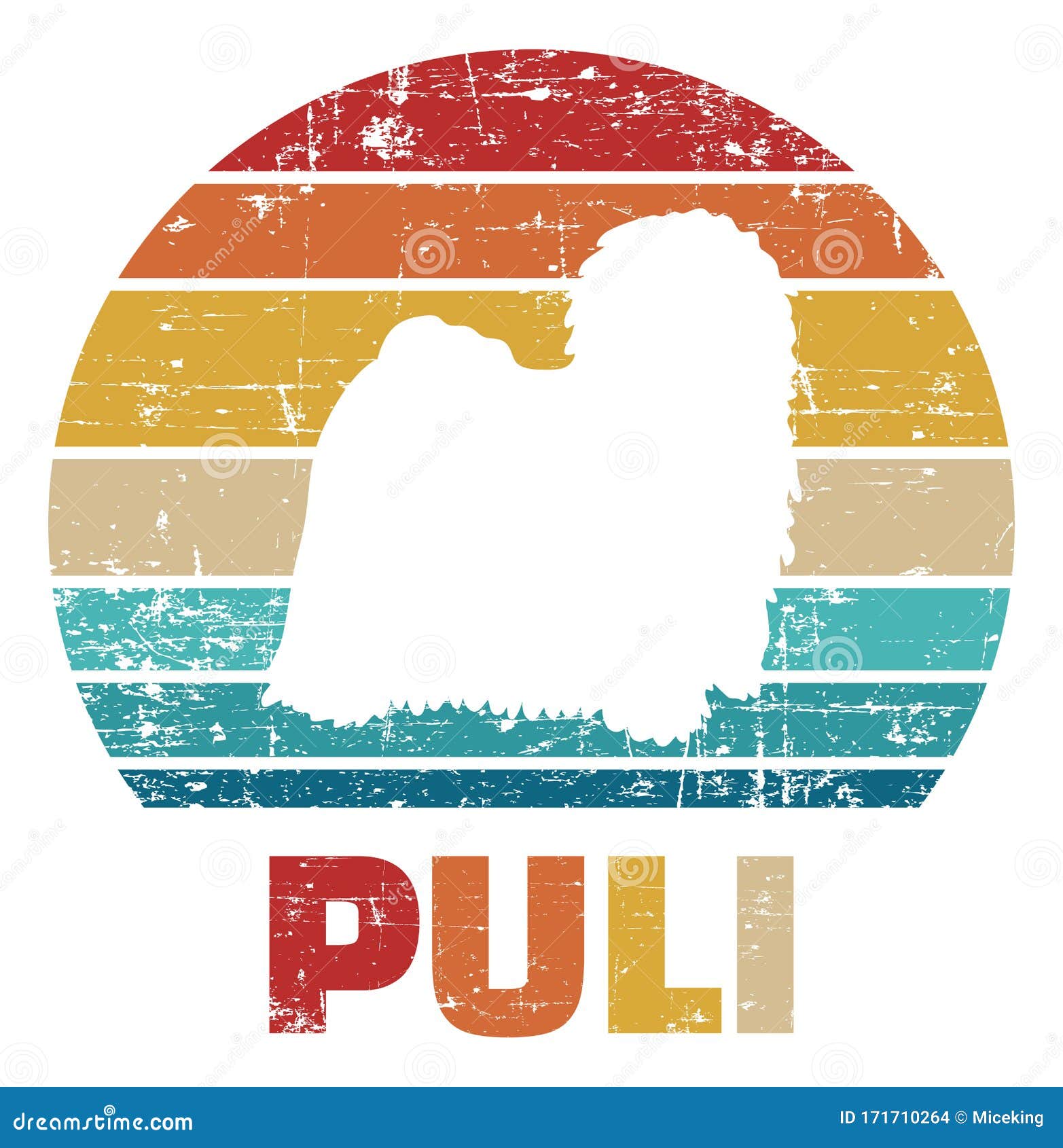 Puli Silhouette Word Cartoon Vector | CartoonDealer.com #114230303