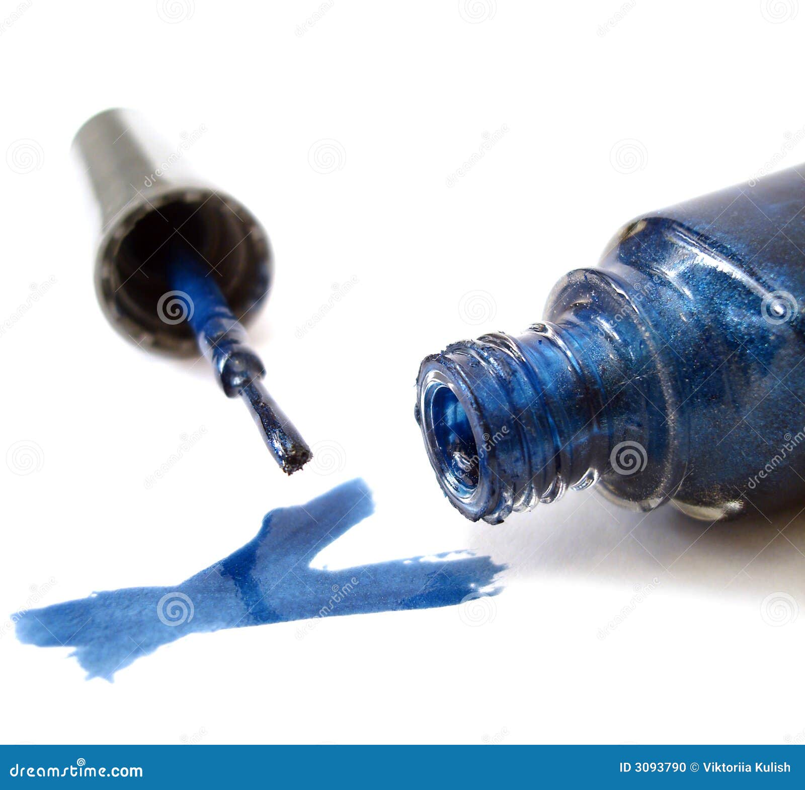 Pulimento De Clavo Azul En Blanco Foto de archivo - Imagen de ...