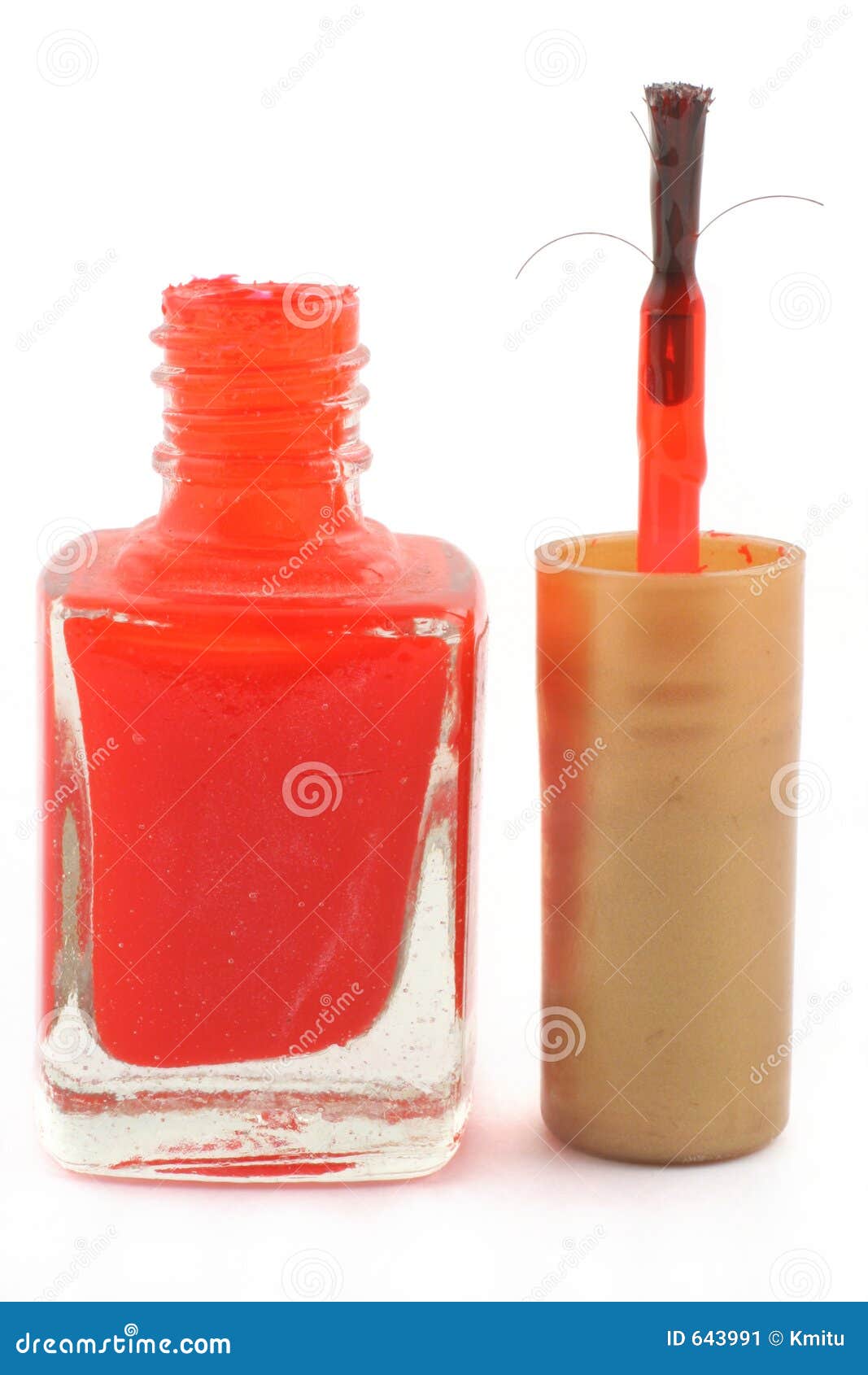 Pulimento De Clavo En Blanco Imagen de archivo - Imagen de esteticista ...