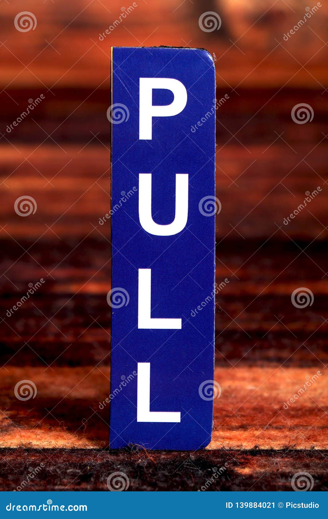 Pull stock image. Image of wooden, shot, spelled, capital - 139884021