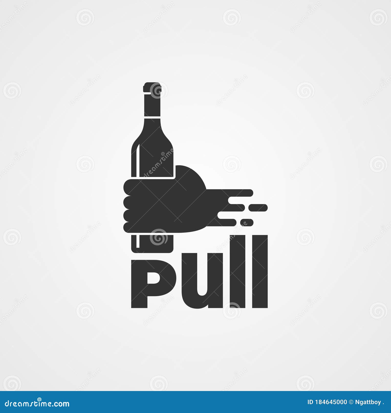Pull Beer Vector Logo Template Design Stock Vector - Illustration of ...