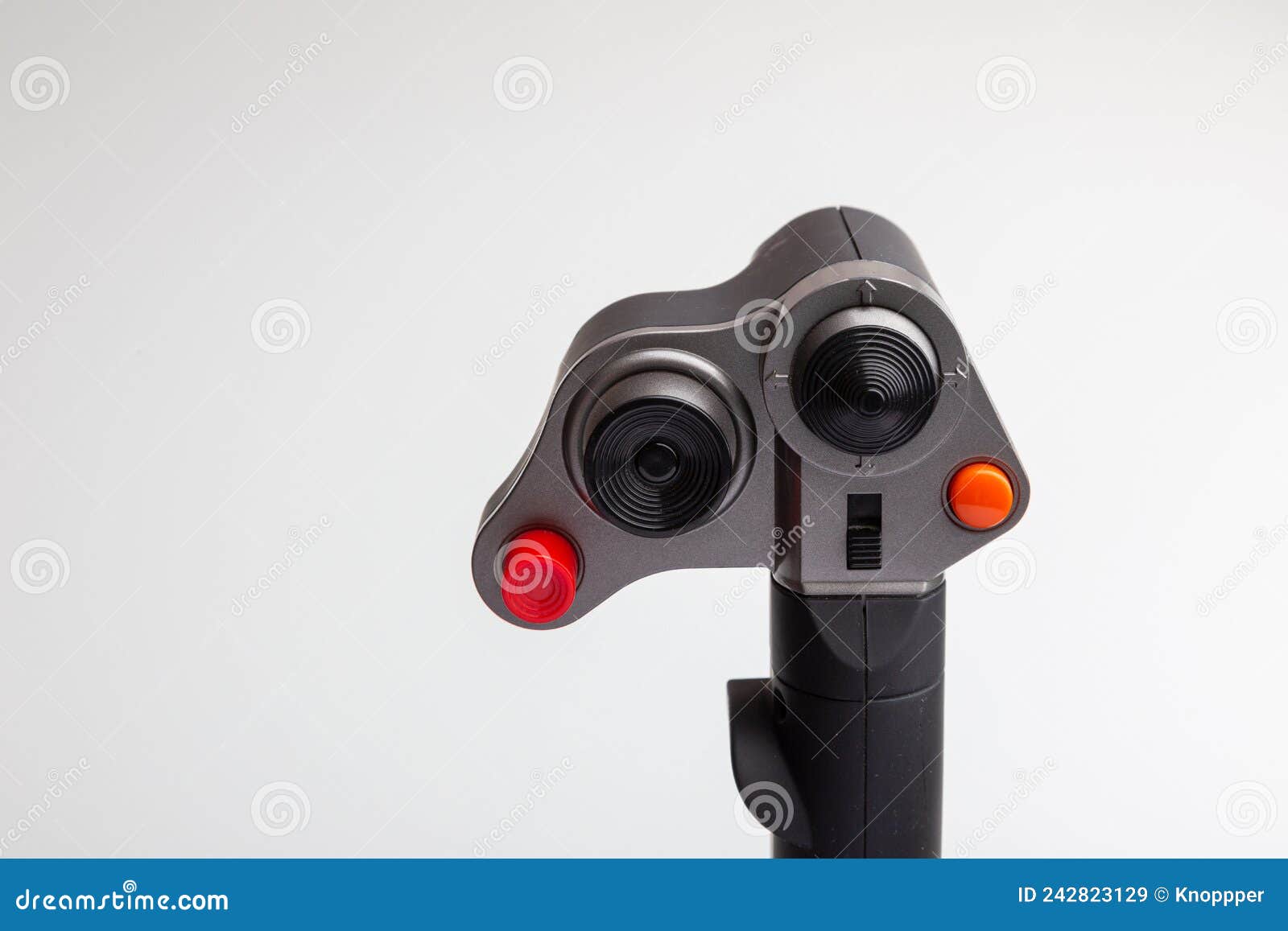 A Fighter Aircraft Control Column Game Controller Stock Image - Image ...