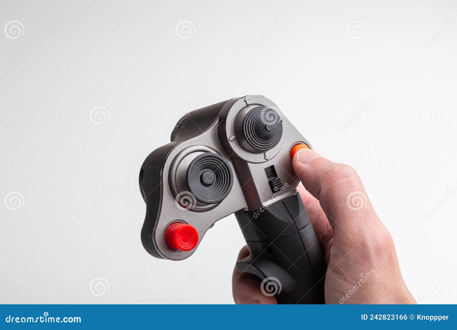 A Fighter Aircraft Control Column Game Controller Stock Photo - Image ...