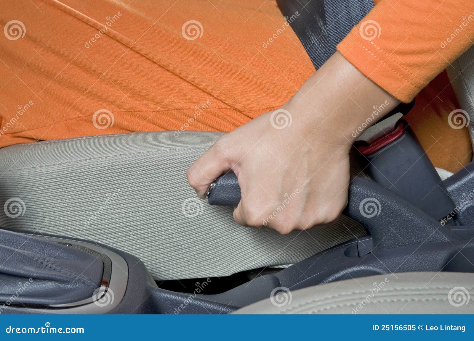 Pull Hand Brake stock image. Image of vehicle, interior - 25156505