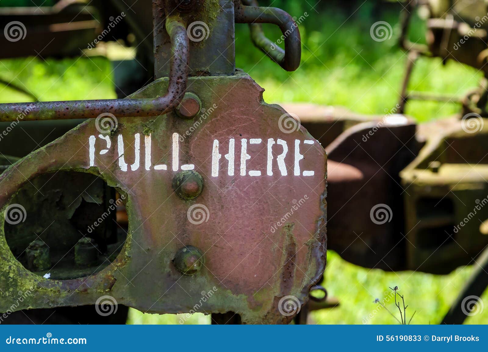 Pull Here stock image. Image of railway, train, abandoned - 56190833