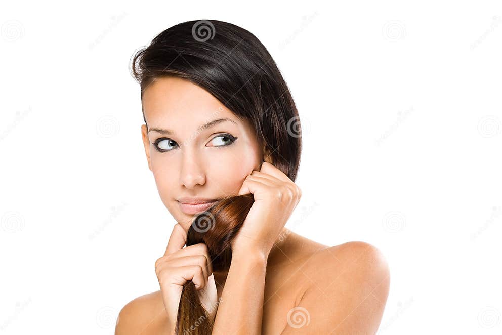 Pull My Hair Stock Image Image Of Person Glance Attractive 26762073