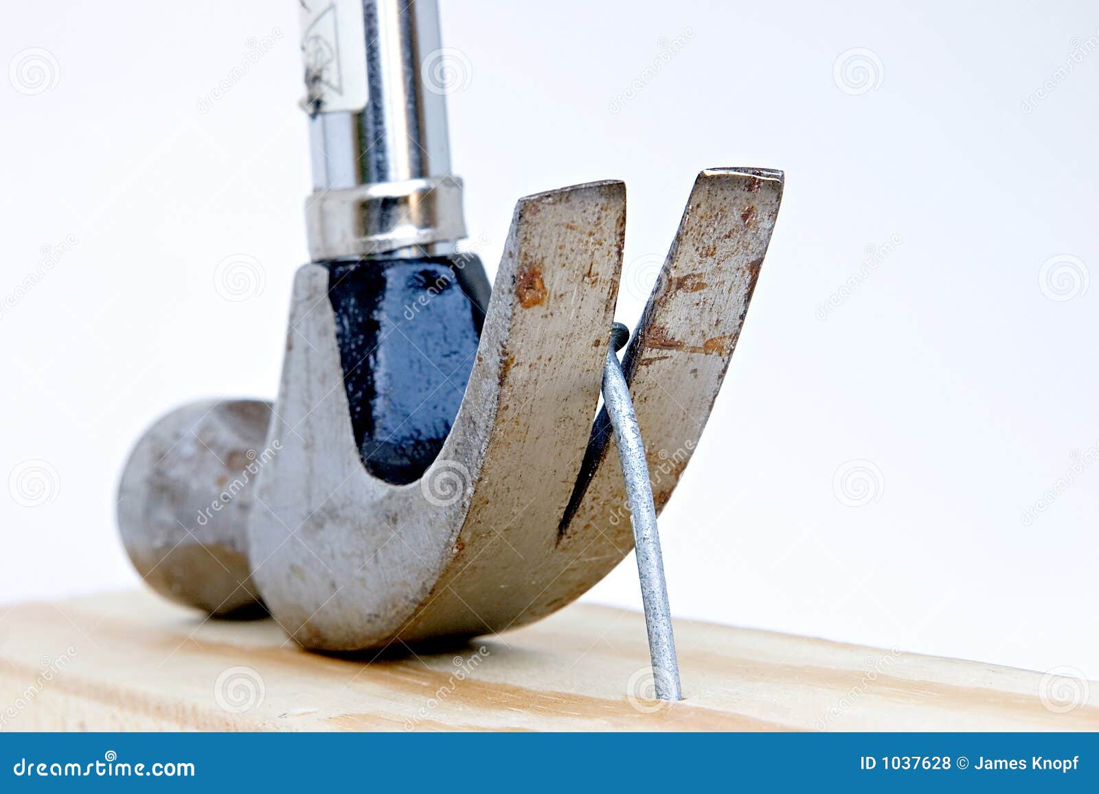 Pull that Nail (mistakes Happen) Stock Photo - Image of miscalculation ...