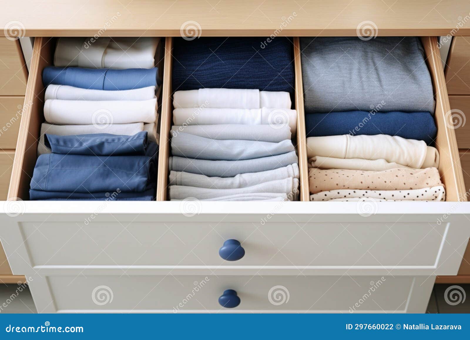 Pull-out Chest Shelf,things are Arranged in Organized Manner,concept ...