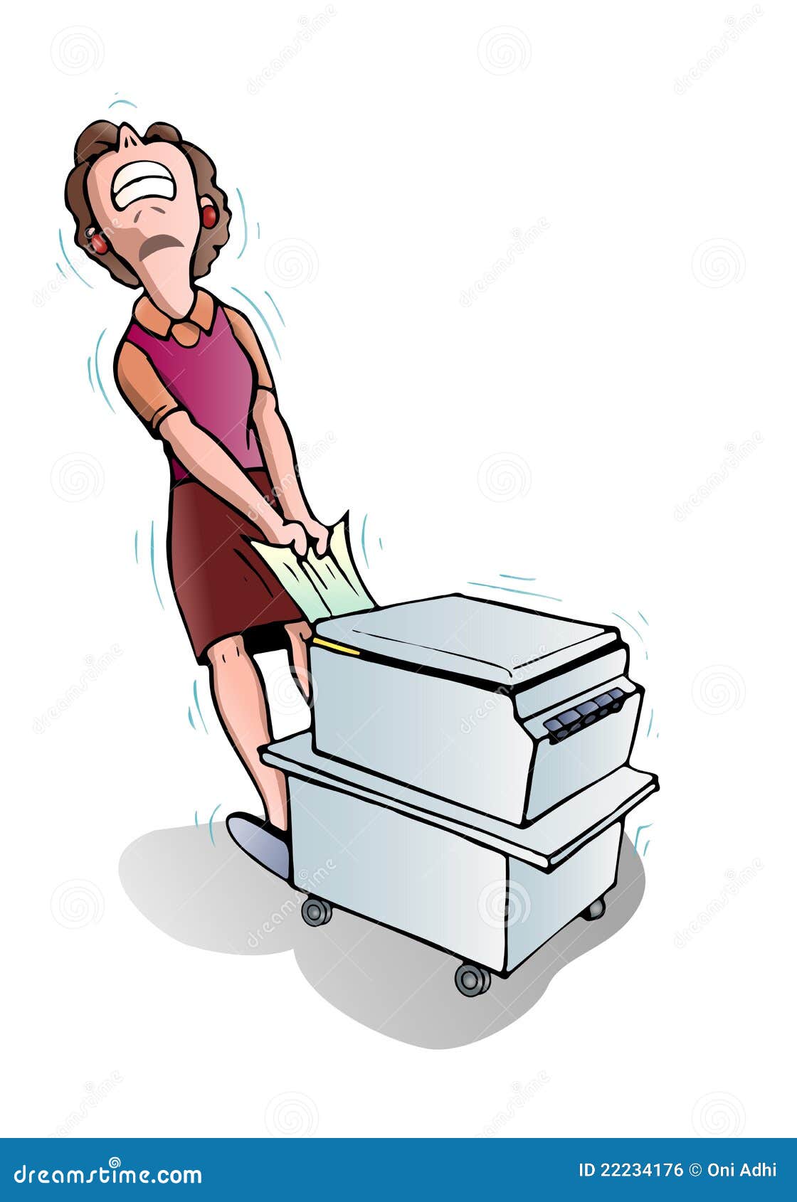 Pull Paper Royalty Free Stock Image - Image: 22234176