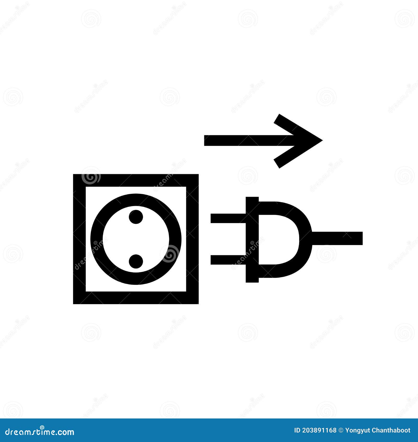 Do Not Remove Plug Symbol Sign, Vector Illustration, Isolate On White ...