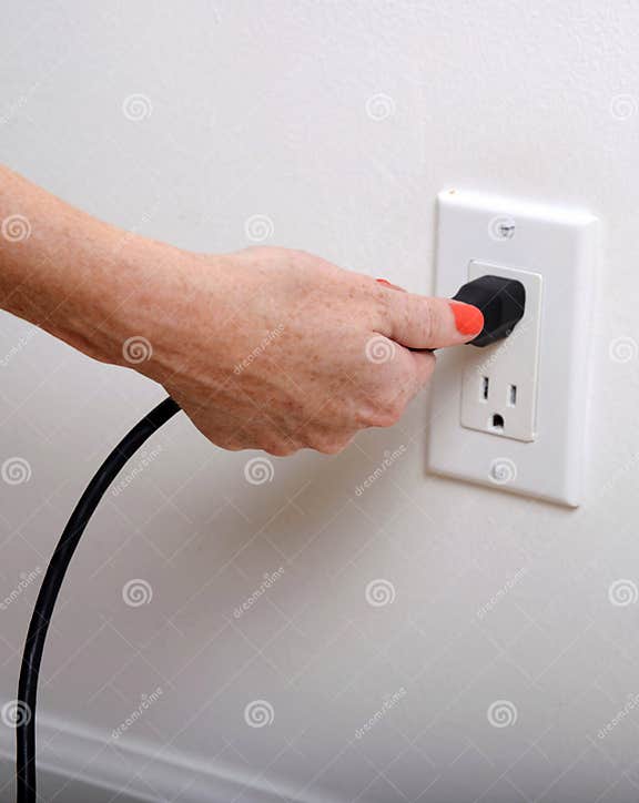 Pull the plug stock image. Image of watts, electricity - 34410287