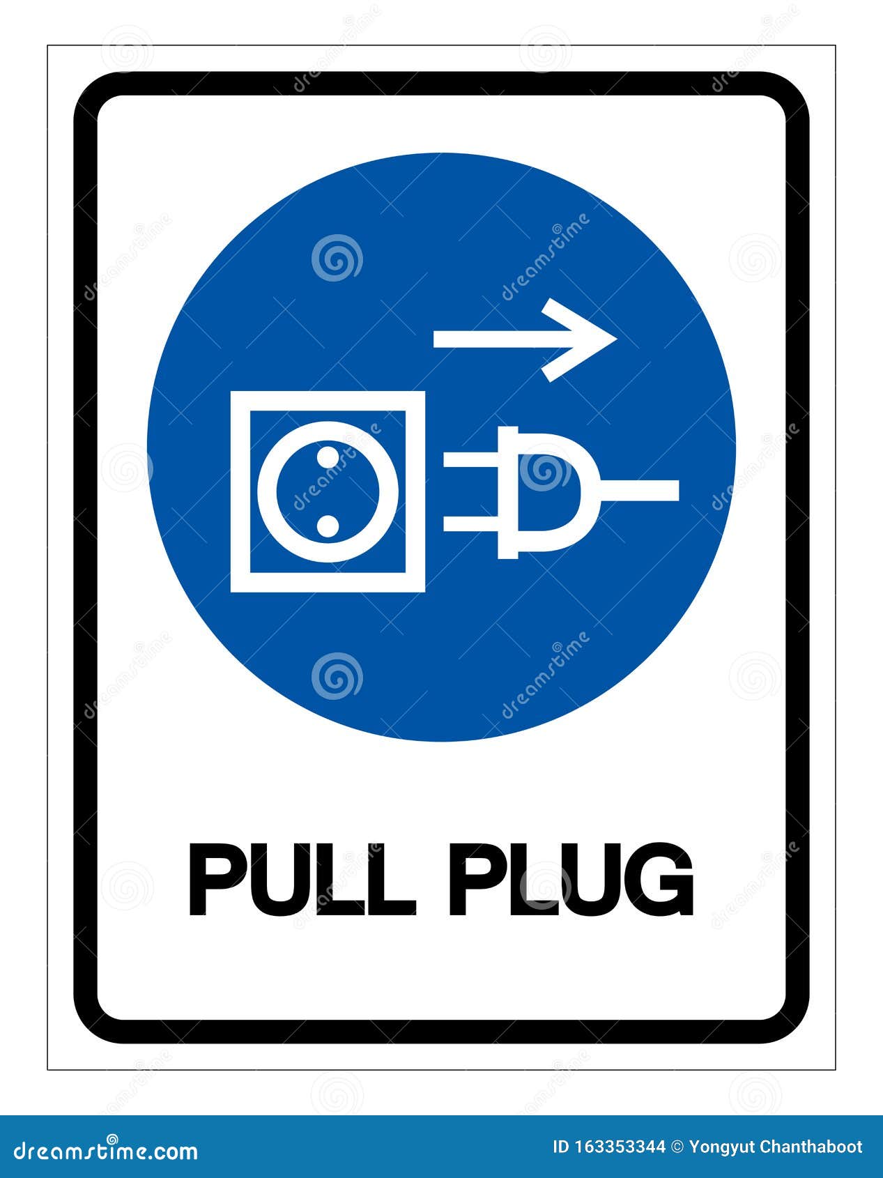 Pull Plug Symbol Sign,Vector Illustration, Isolated on White Background ...