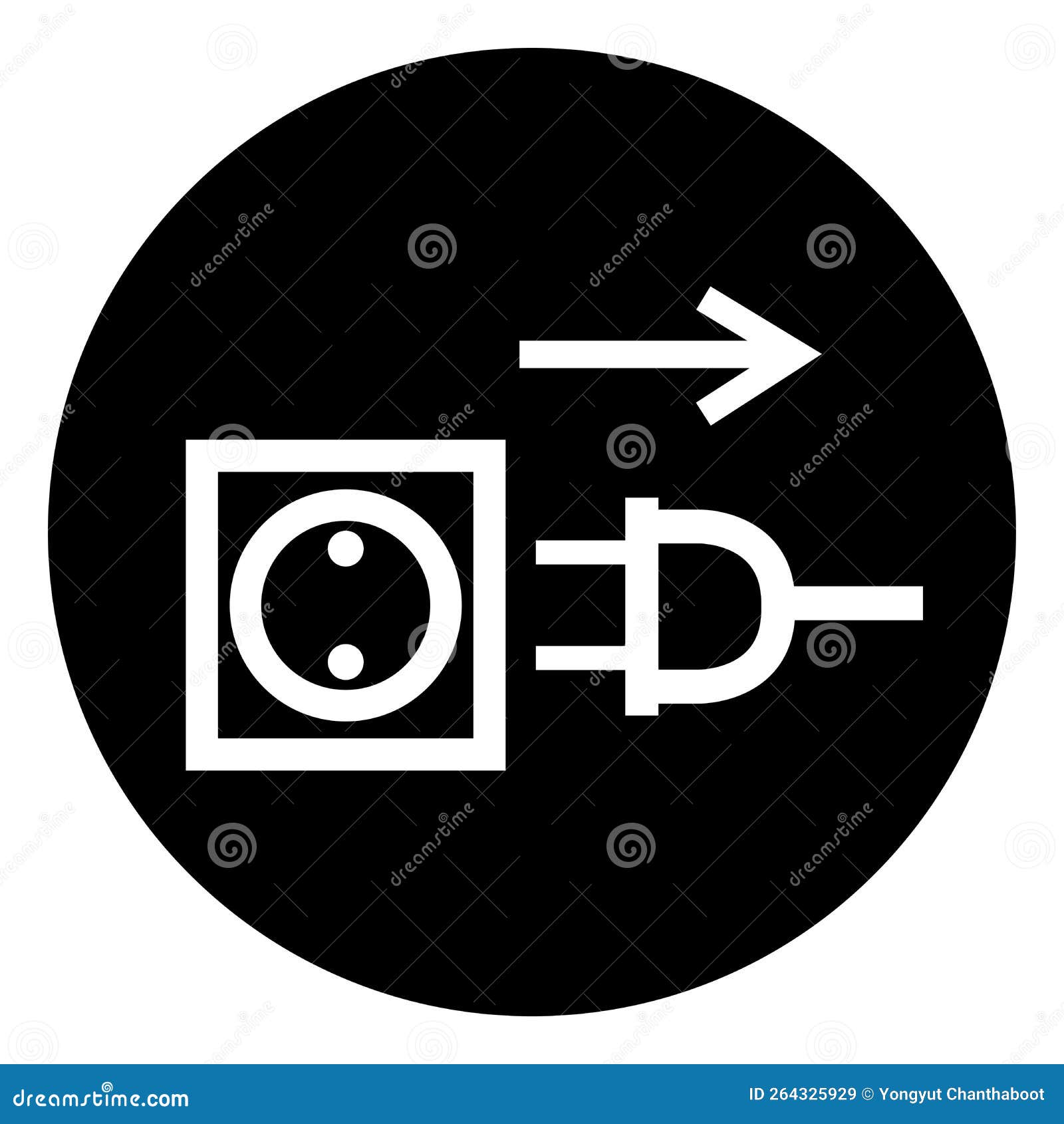 Pull Plug Symbol Sign,Vector Illustration, Isolated on White Background ...