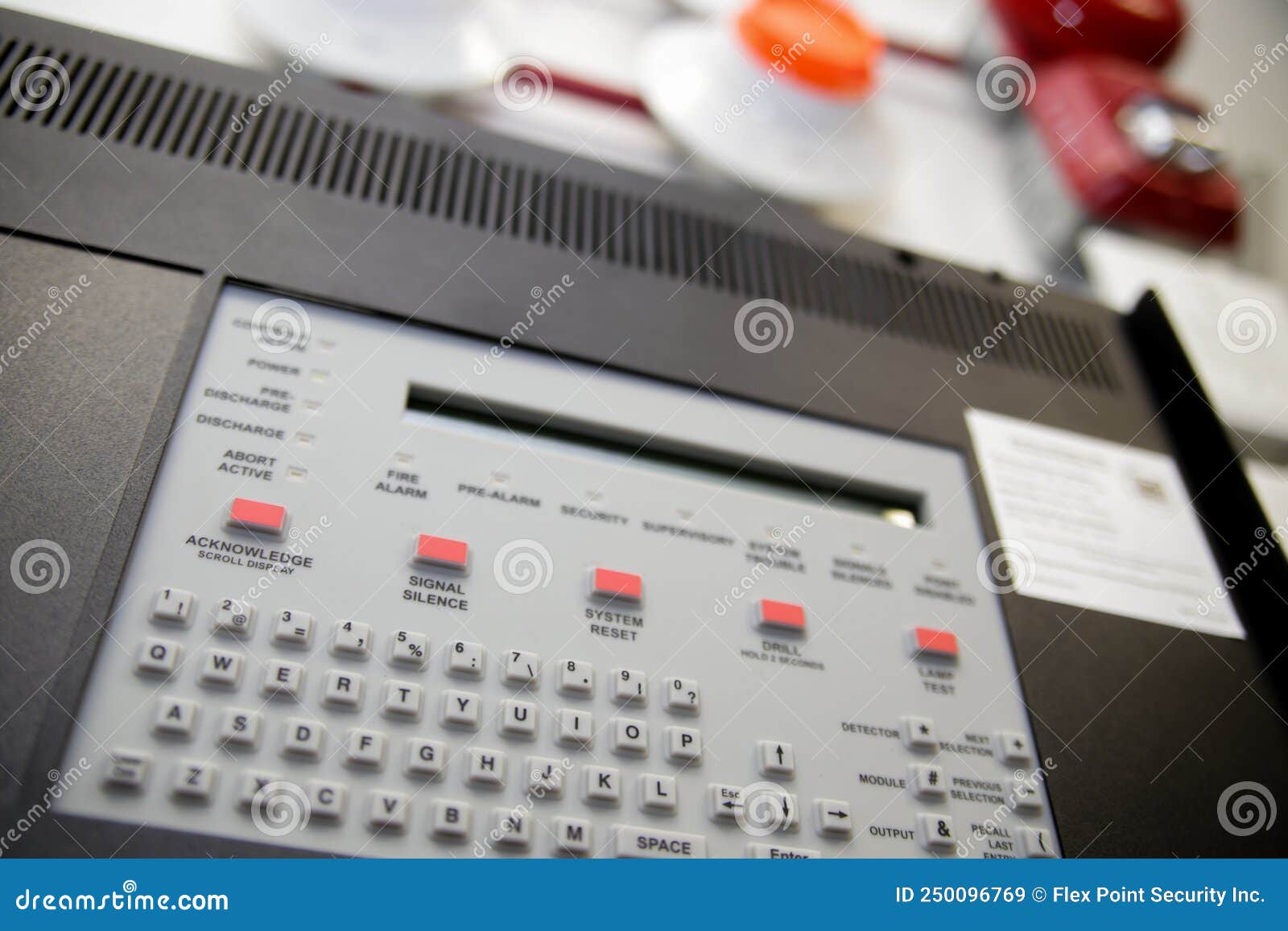 Fire Alarm System Attached To a White Wall Used for Training Stock ...