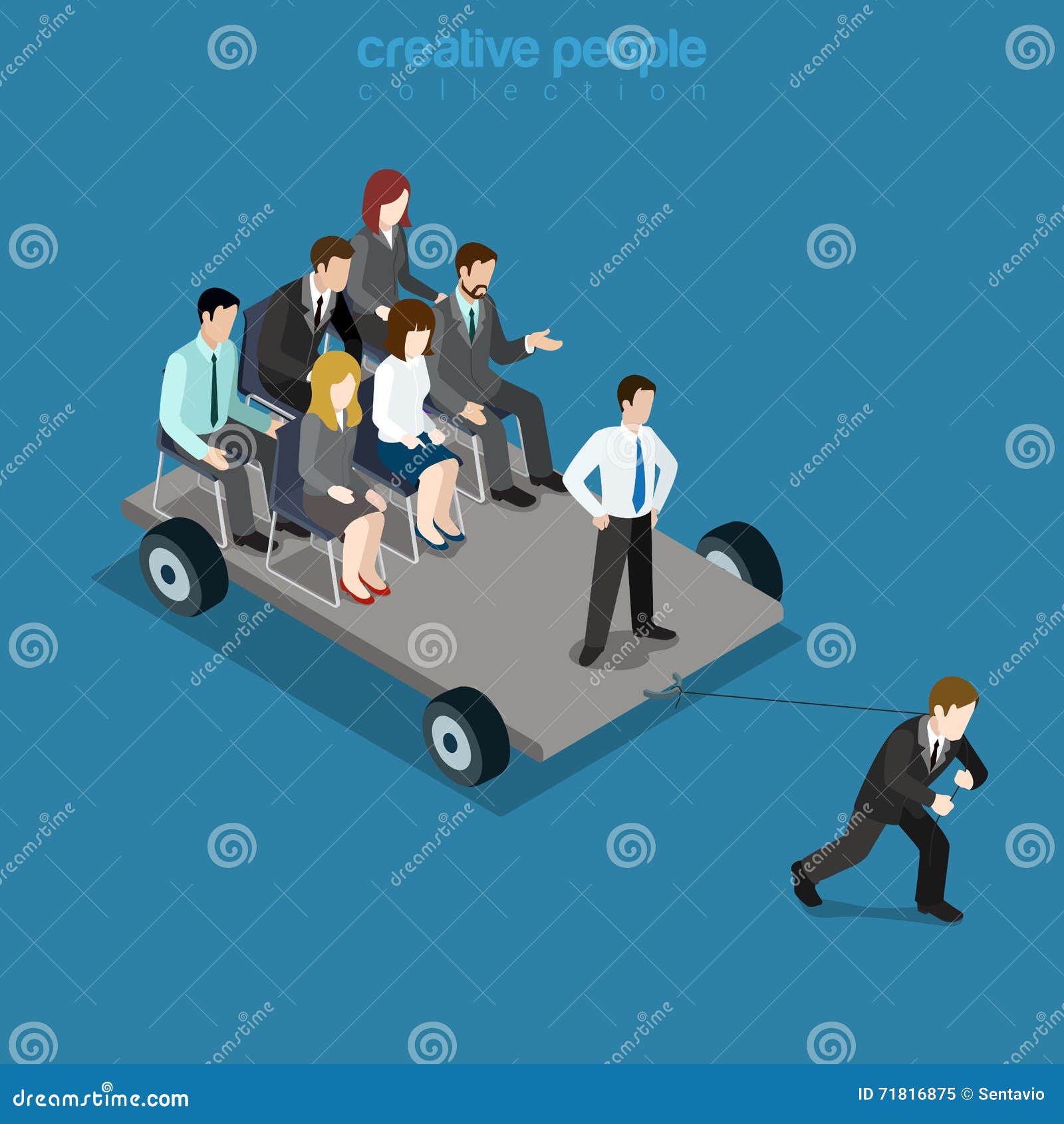 Leadership Pull Stock Image | CartoonDealer.com #92082055
