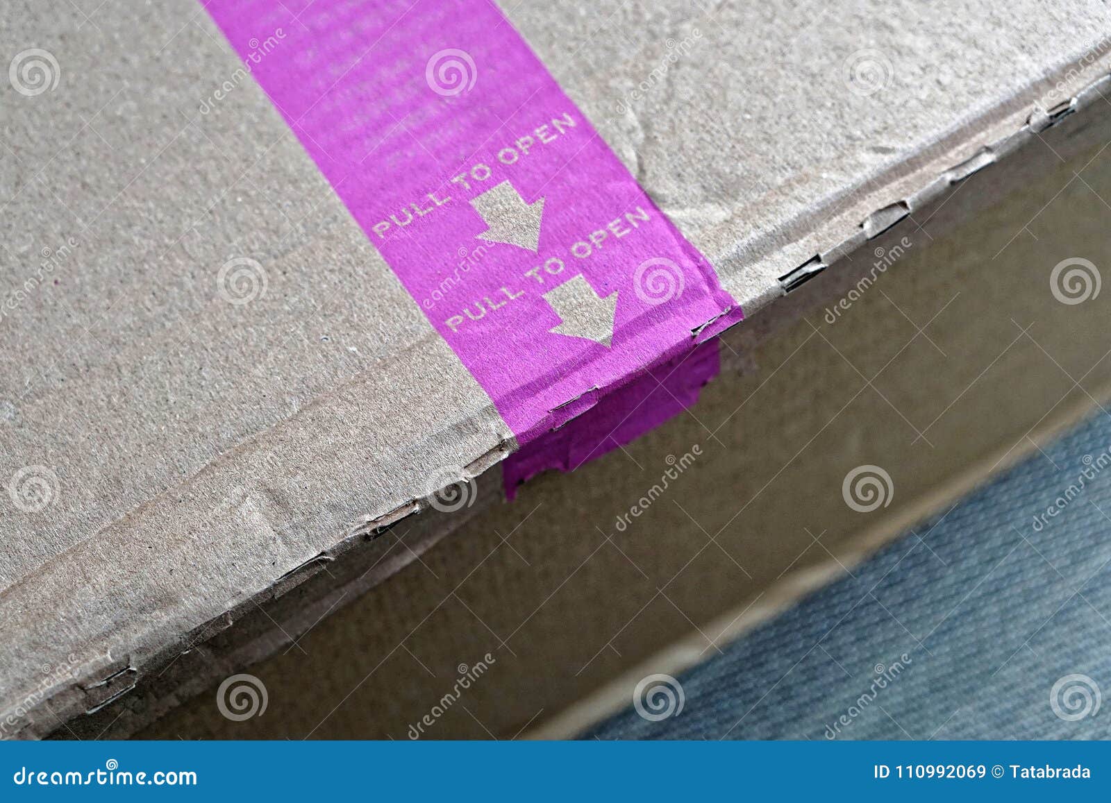 Easy open box stock image. Image of hand, open, instruction - 110992069