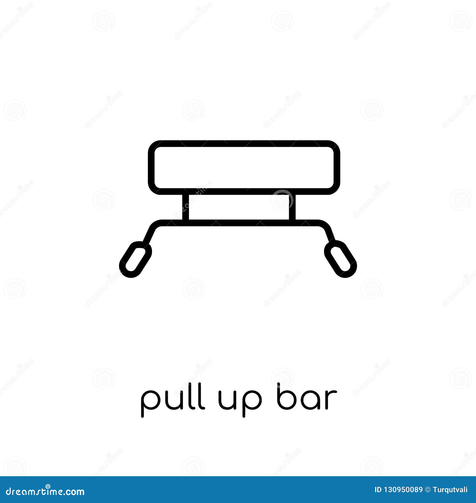 Pull Up Bar Icon. Trendy Modern Flat Linear Vector Pull Up Bar I Stock ...