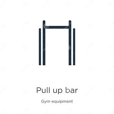 Pull Up Bar Icon Vector. Trendy Flat Pull Up Bar Icon from Gym ...