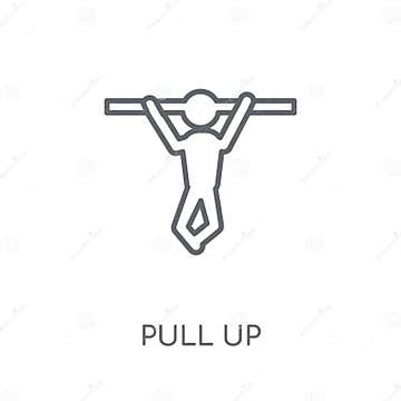 Pull Up Linear Icon. Modern Outline Pull Up Logo Concept on Whit Stock ...