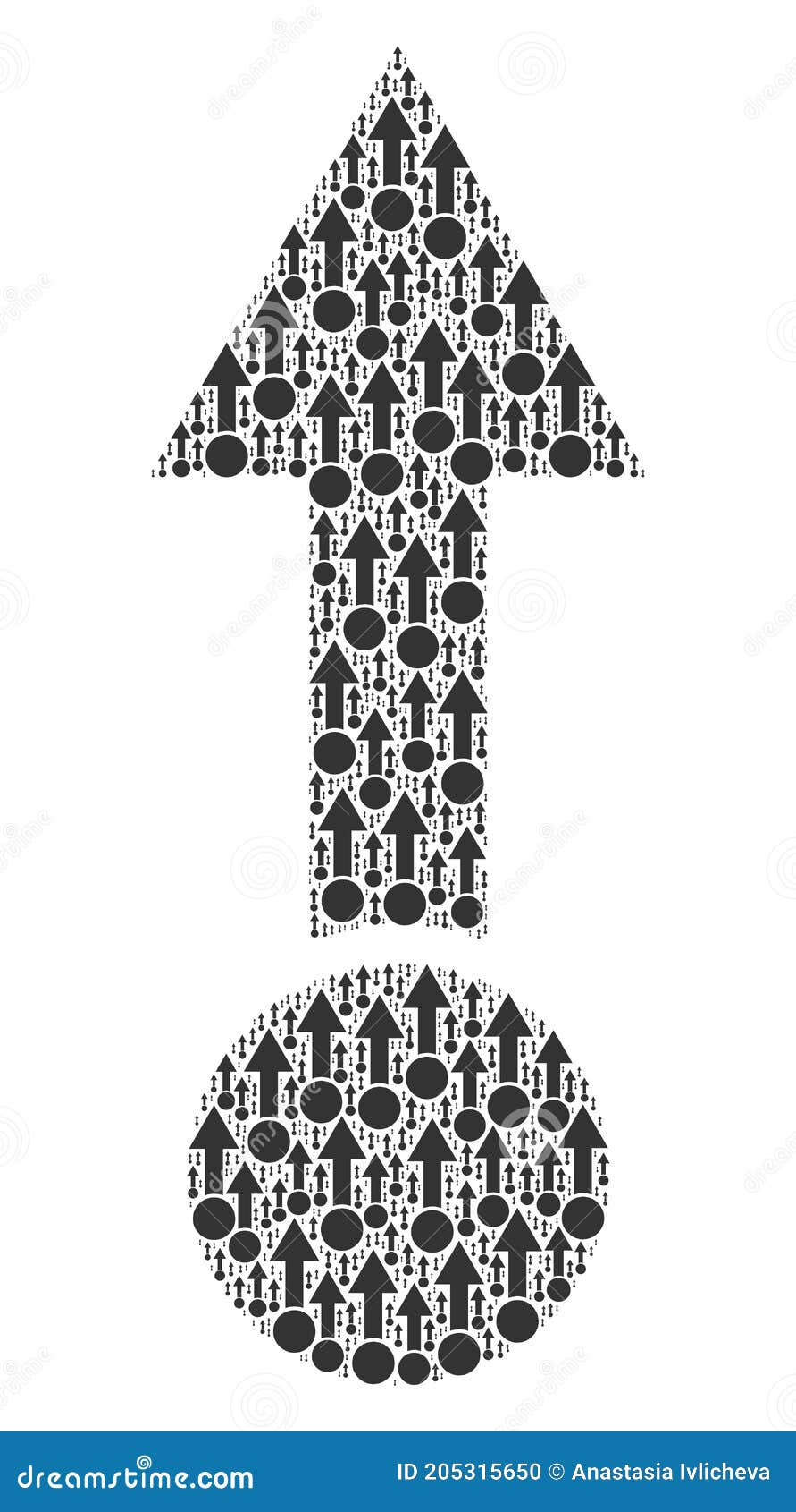 Pull Up Recursion Composition Of Itself Items Stock Vector 3689