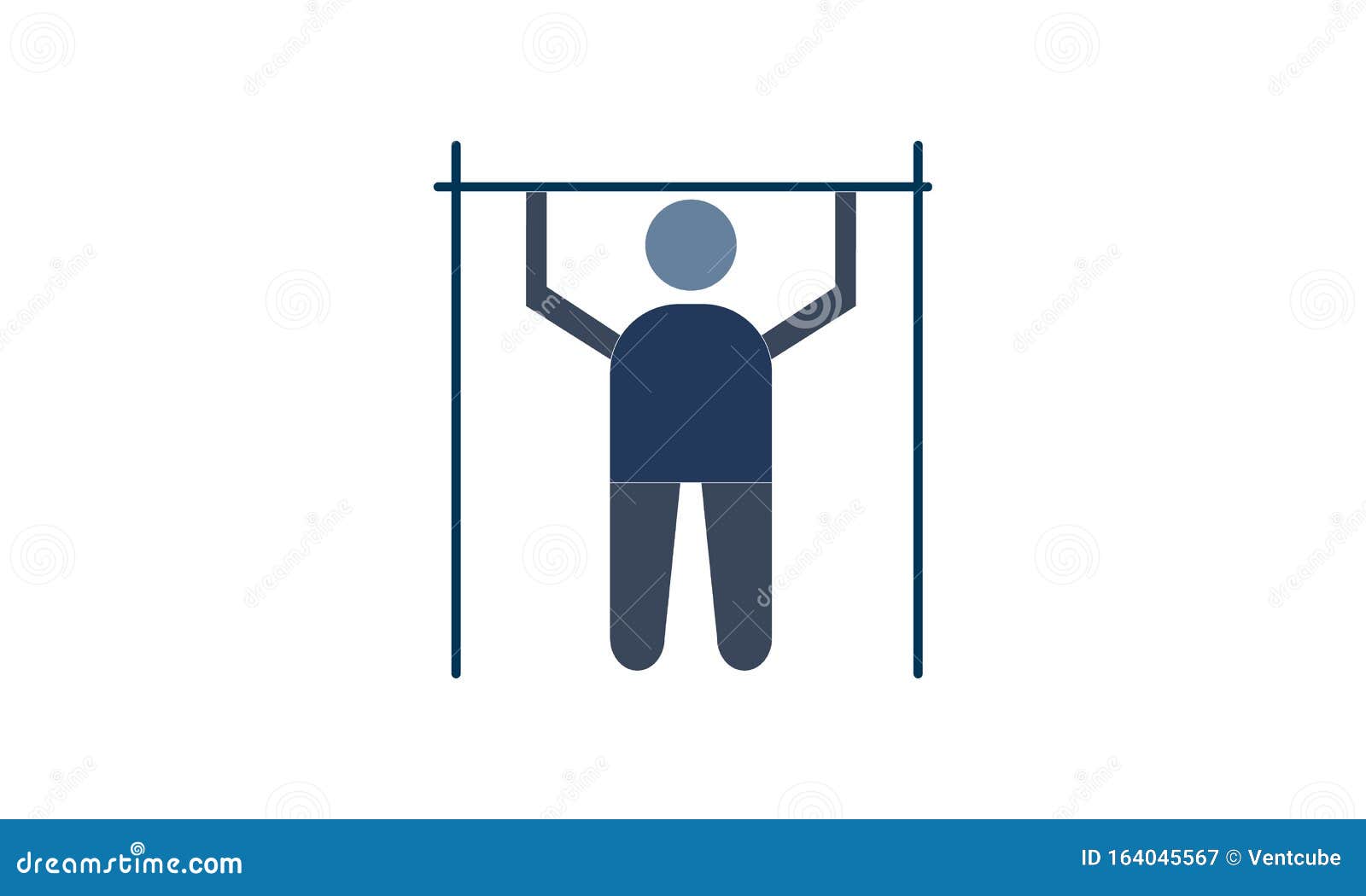 Pull-up - Workout - Street Exercise Icon Vector Image Stock Vector ...