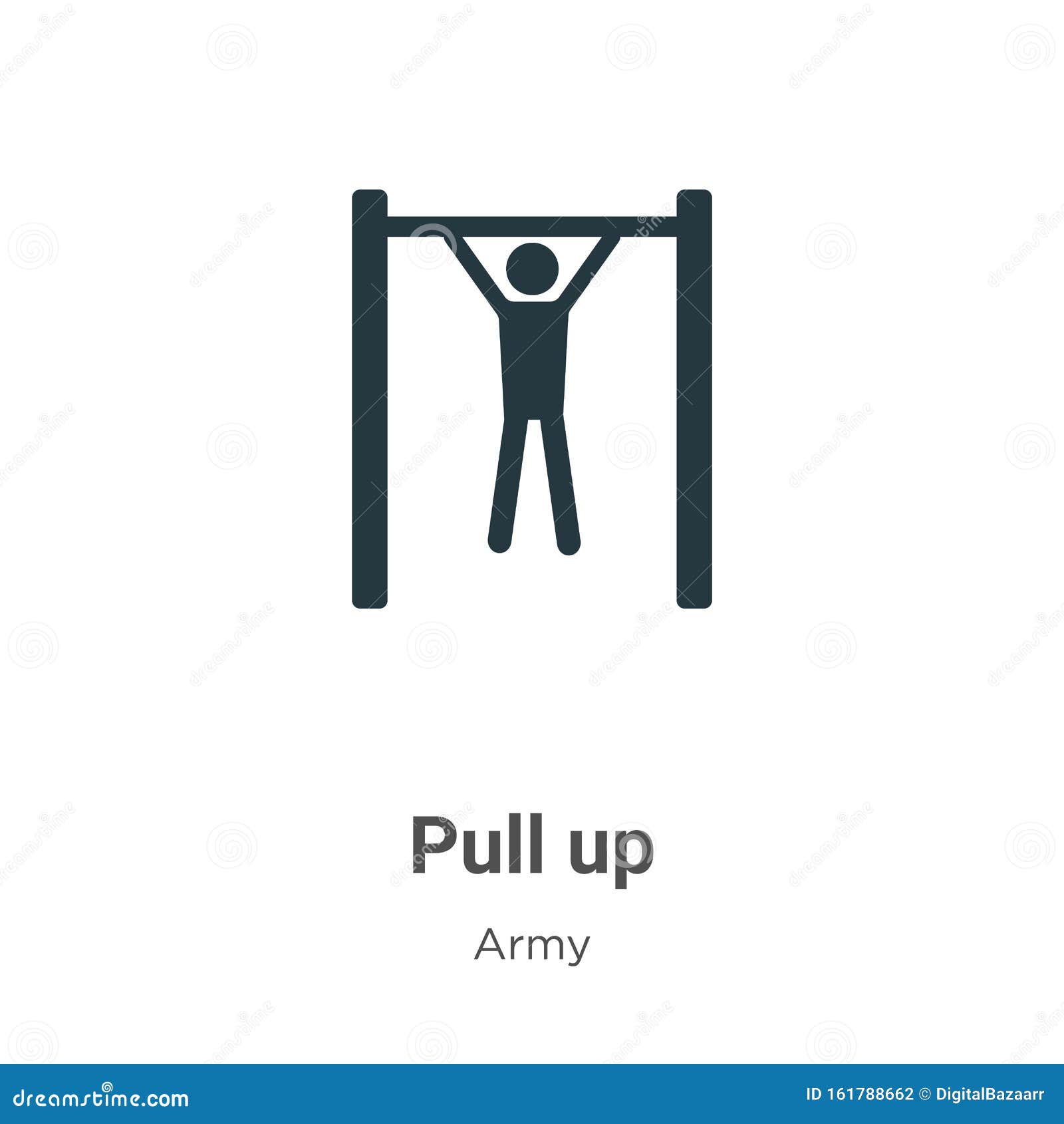 Pull Up Vector Icon on White Background. Flat Vector Pull Up Icon ...