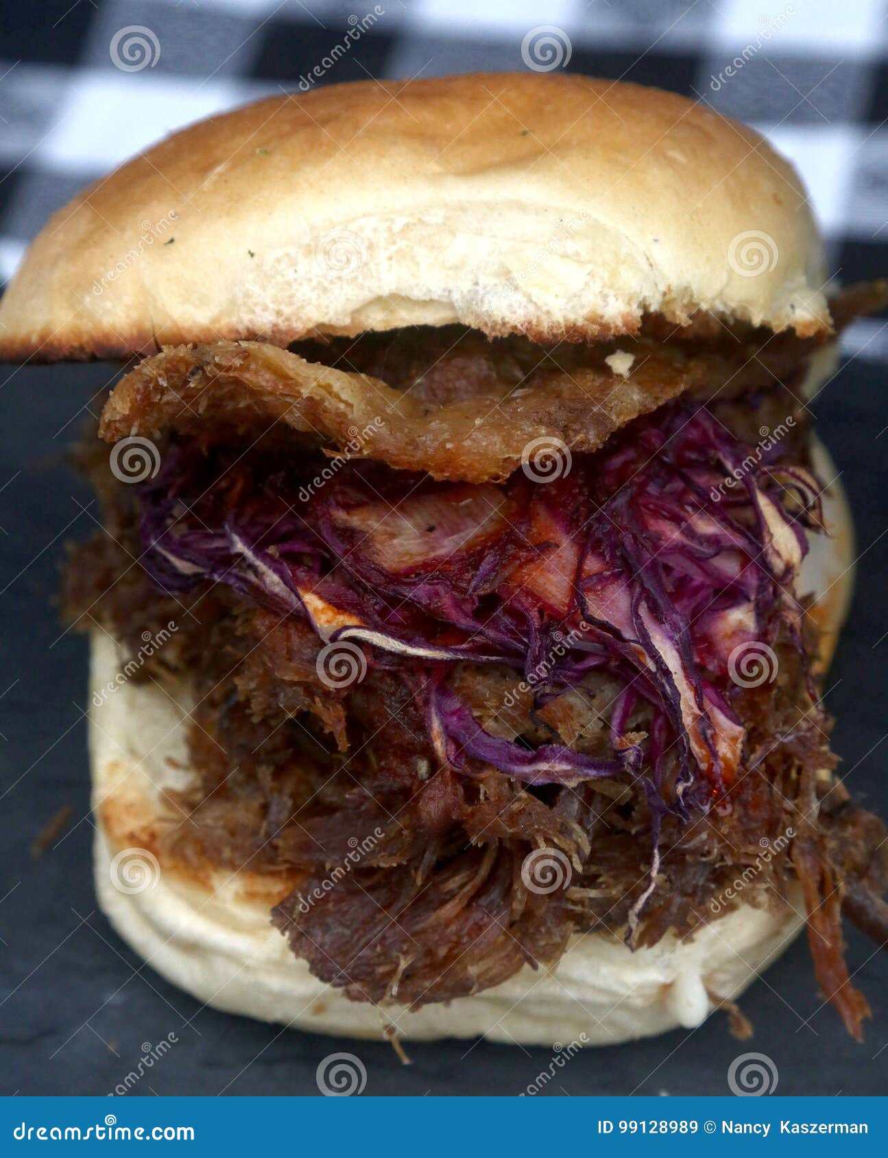 Pulled Duck Sandwich on a Bun Stock Image - Image of asian, sandwich ...