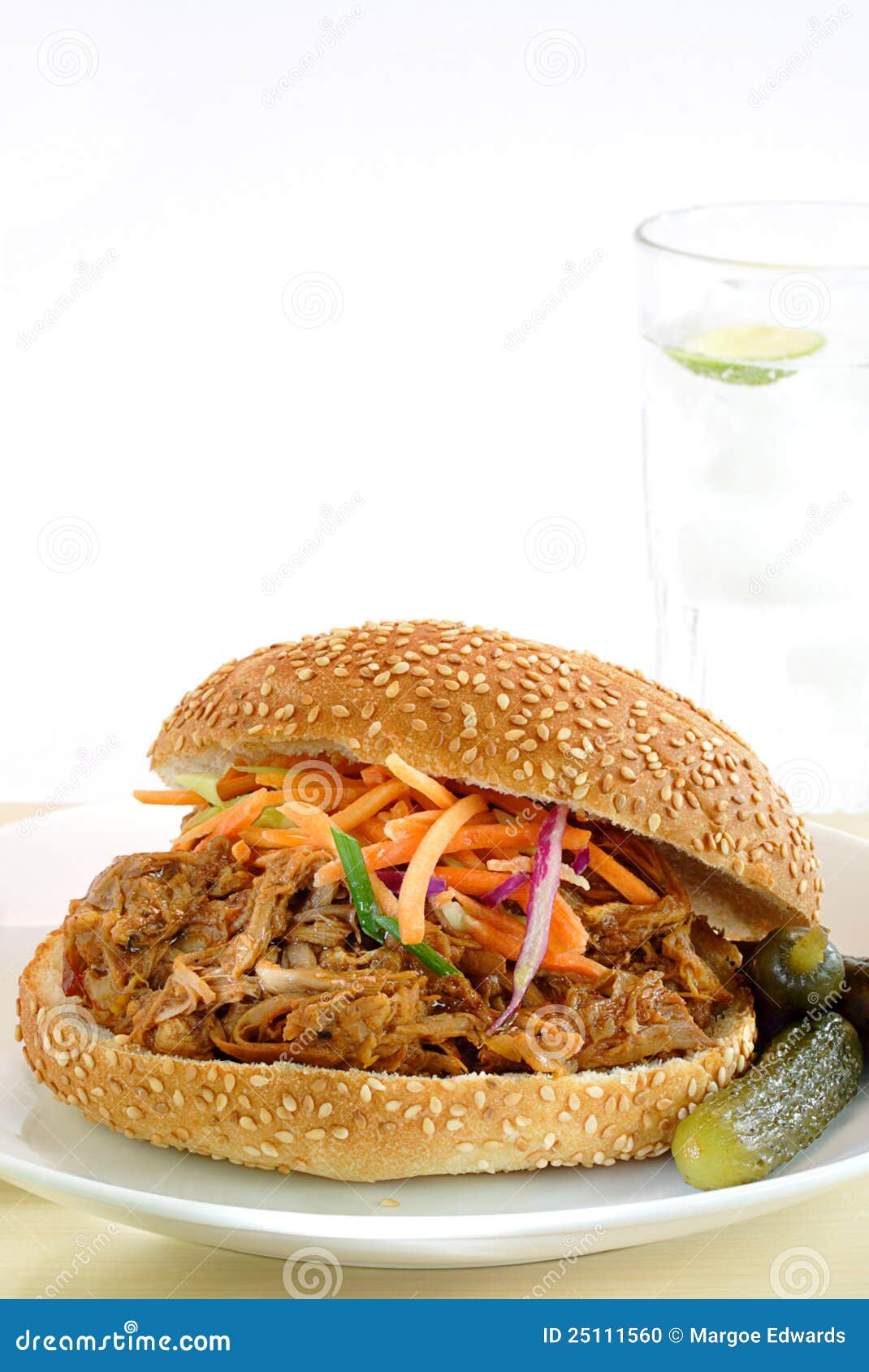 Pulled pork stock photo. Image of julience, cabbage, lunch - 25111560