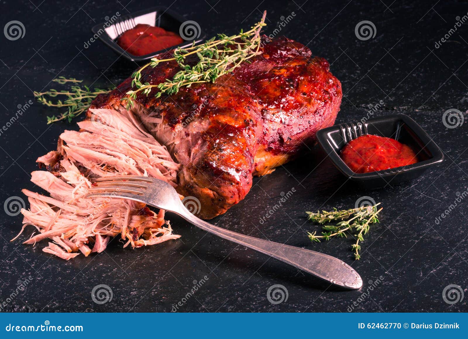 Pulled Pork stock photo. Image of brown, sandwich, cole - 62462770