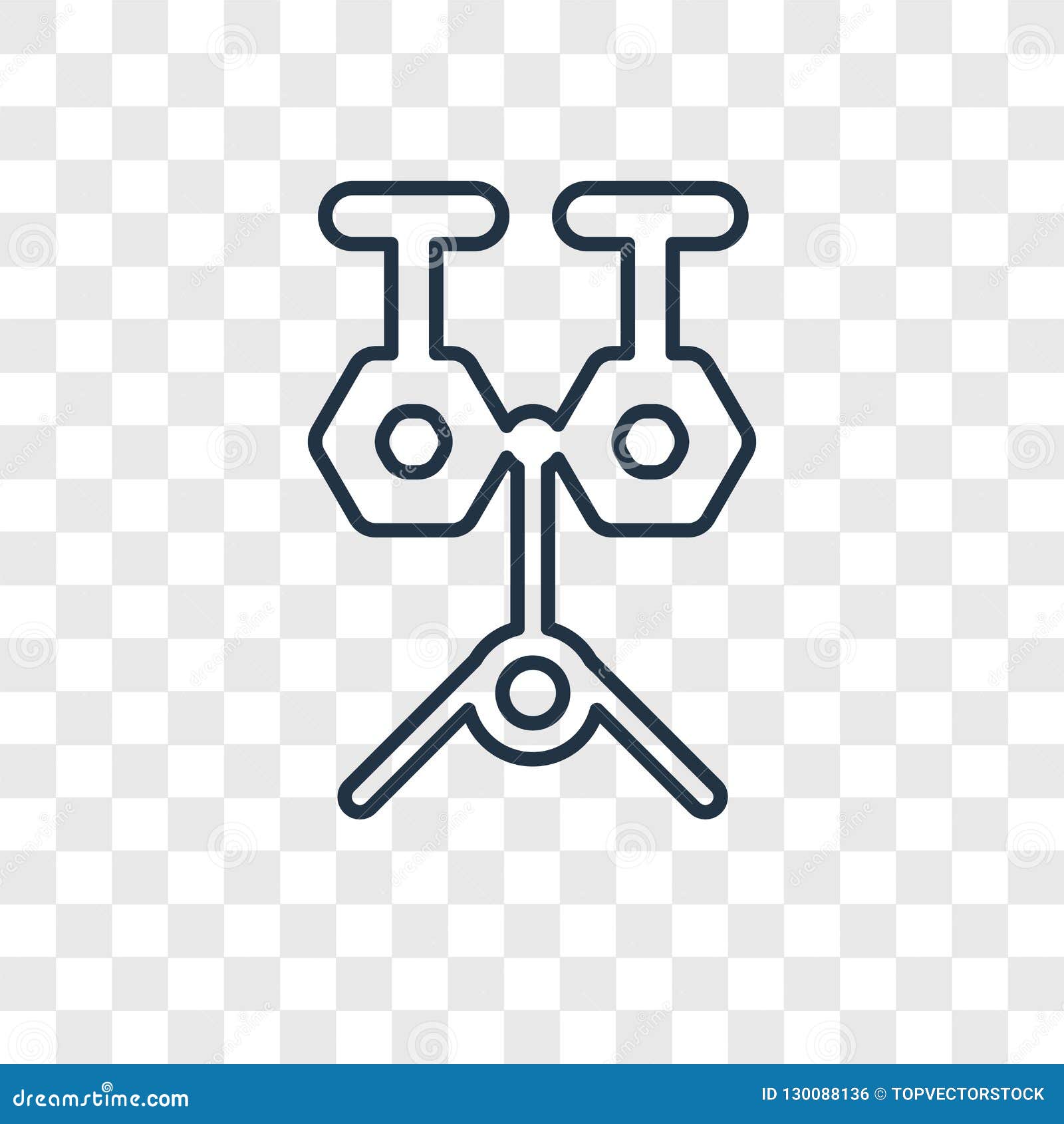 Pulley Concept Vector Linear Icon Isolated on Transparent Background ...