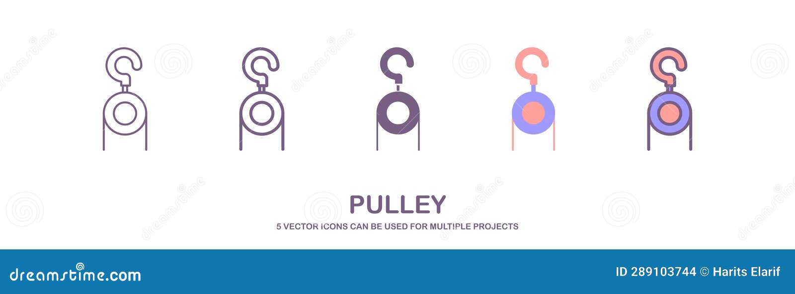 Pulley Icon Vector Illustration Logo Template for Many Purpose. Hook ...