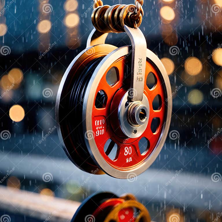 Pulley Mechanical Device Used To Leverage Force for Pulling Stock ...