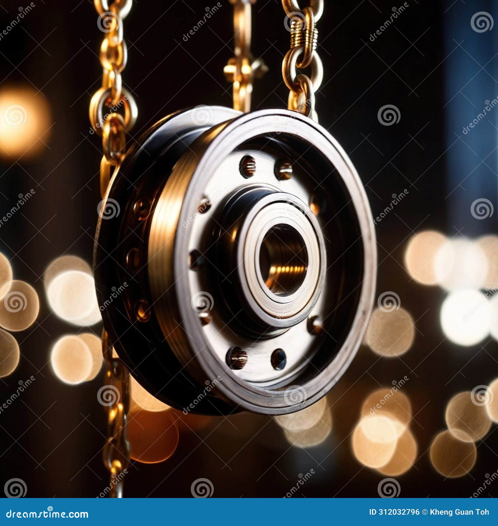 Pulley Mechanical Device Used To Leverage Force for Pulling Stock ...