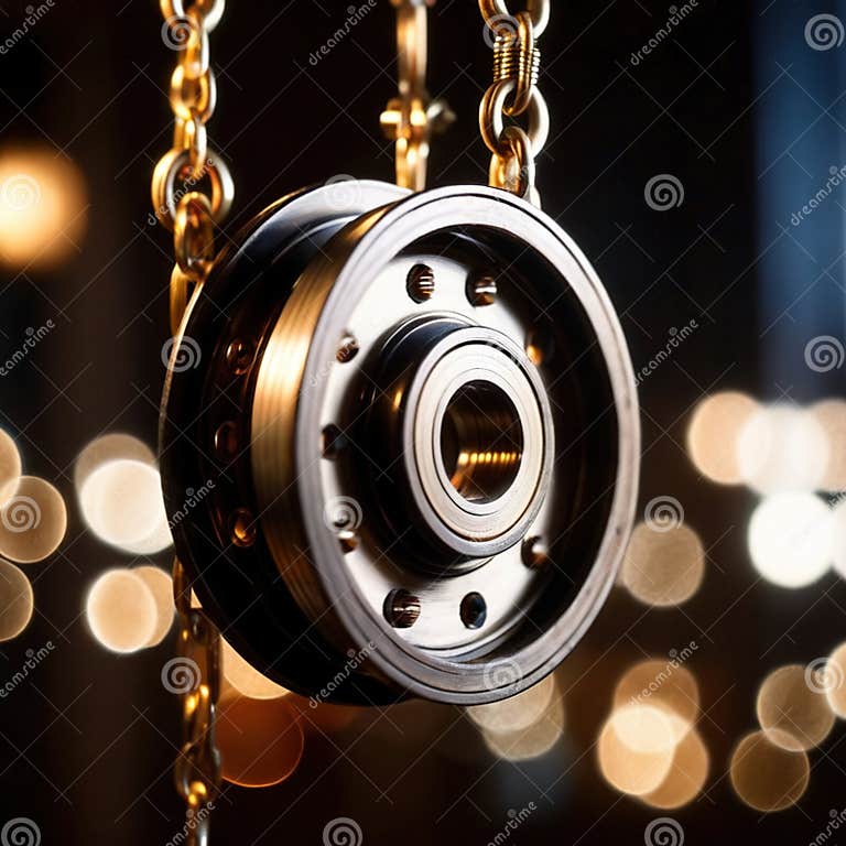 Pulley Mechanical Device Used To Leverage Force for Pulling Stock ...