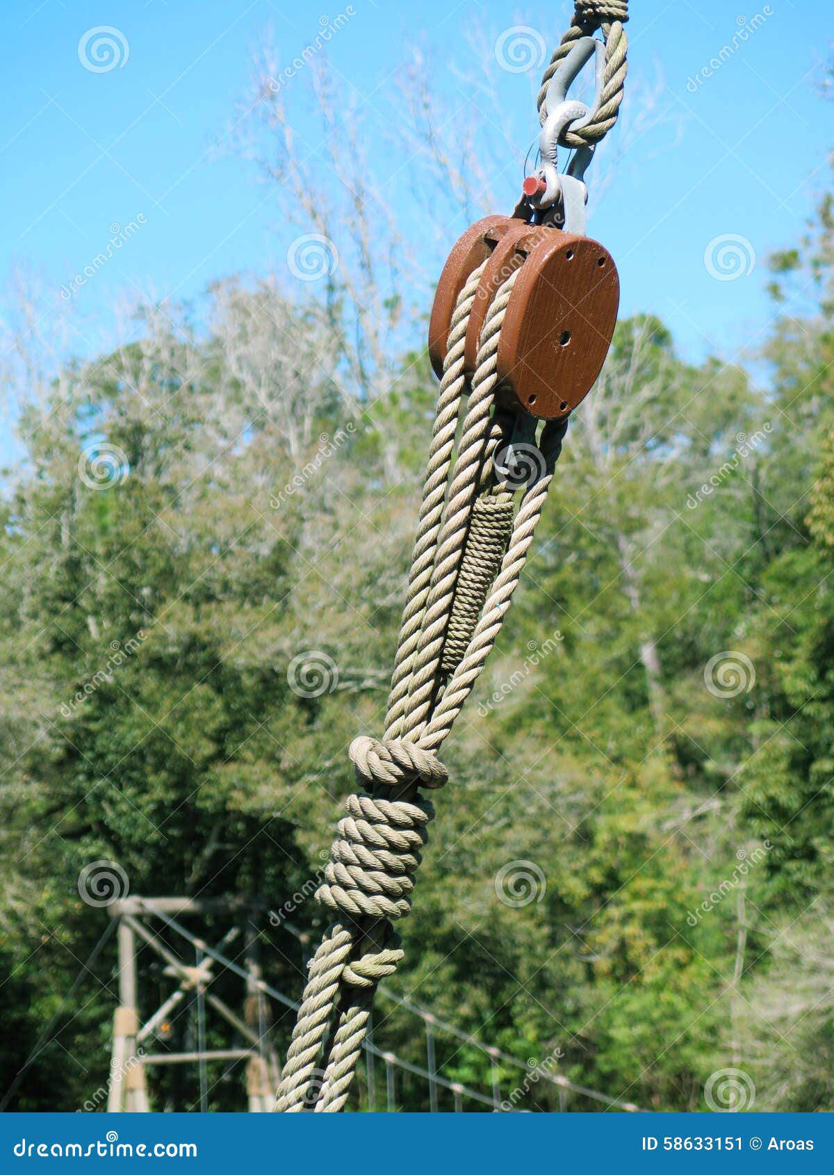 Pulley of an old ship stock image. Image of sailing, boating - 58633151