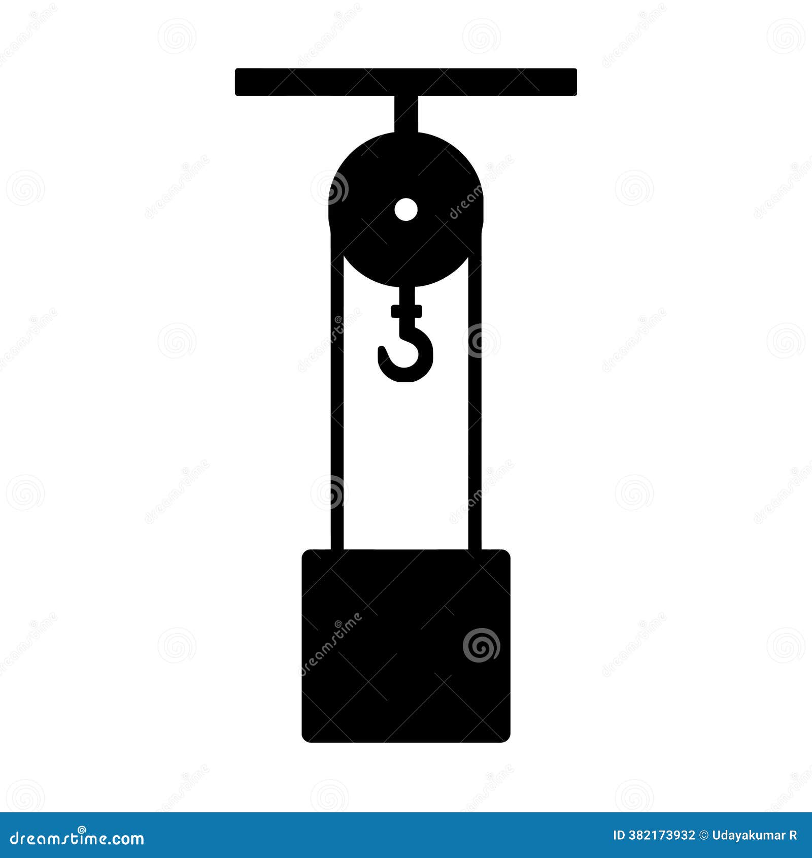 Pulley System On Inclined Plane. Lifting A Load. Pulling A Load ...